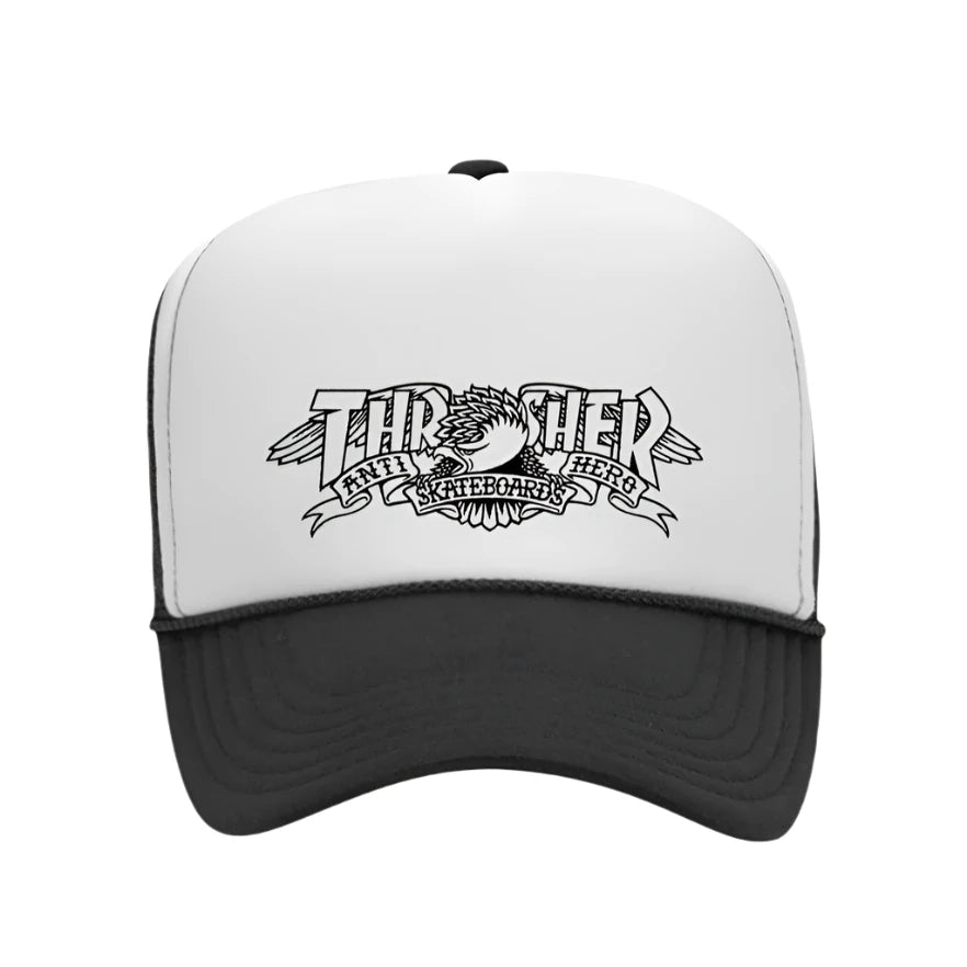 Thrasher Mag Banner Trucker Black – Brooklyn Projects